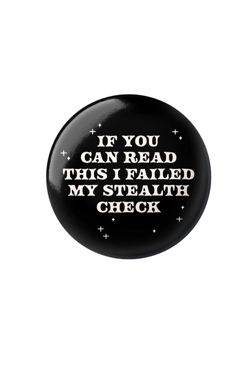 Stealth Check - Button Badge – GAMETEEUK