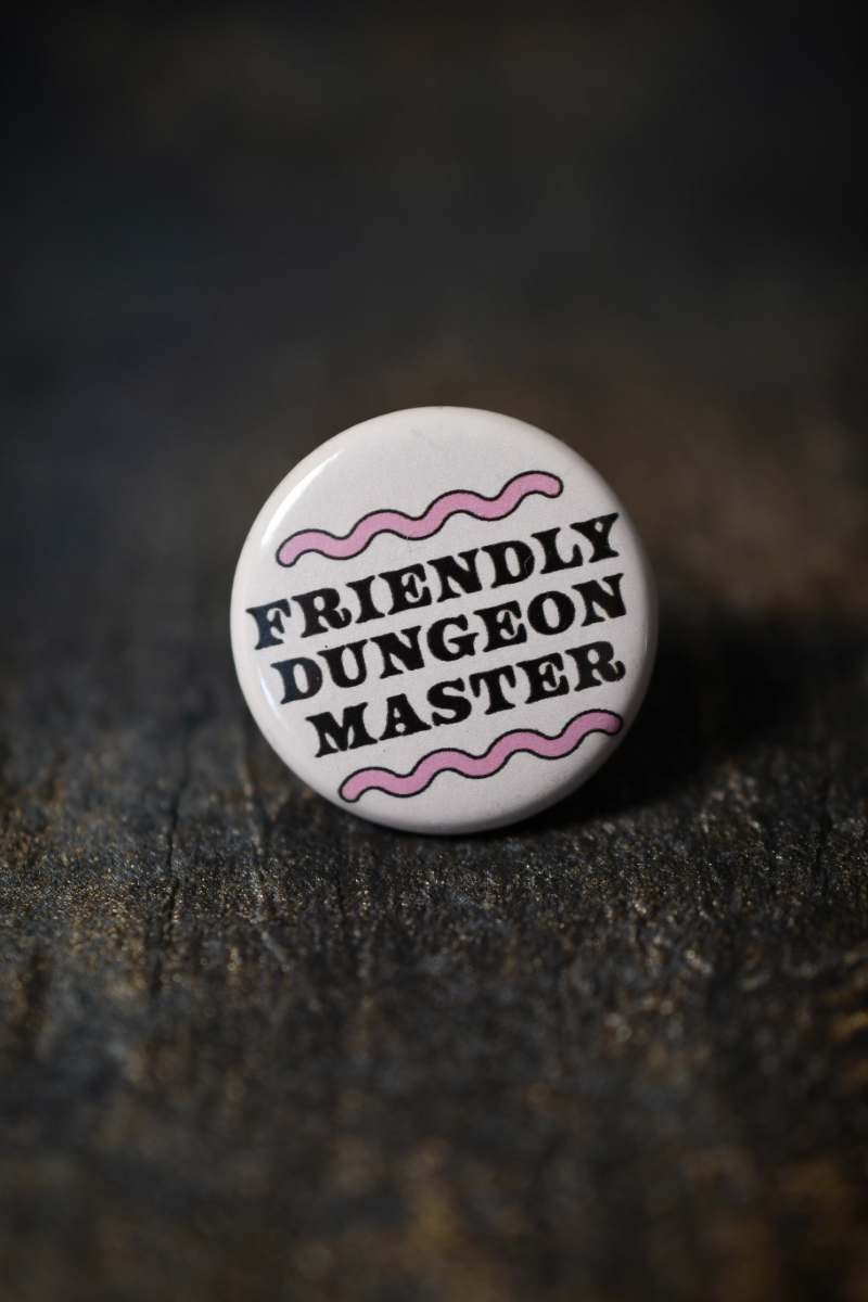 Friendly Dungeon Master - Button Badge – GAMETEEUK