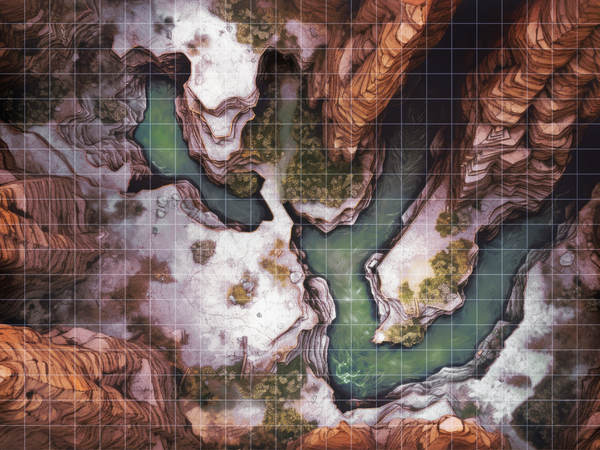 Red Rock Chasm - Night and Day Digital Map – GAMETEEUK